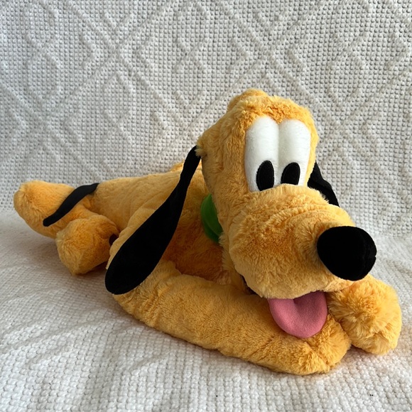 Disney | Toys | Disney Parks Laying Down Pluto Plush 2 | Poshmark